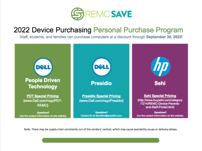 CCISD’s REMC 1 announces device personal purchase program in time for ...